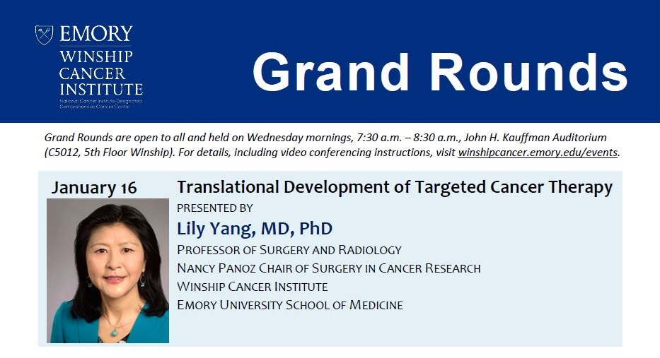 Grand Rounds - Lily Yang, MD, PhD - "Translational Development of ...